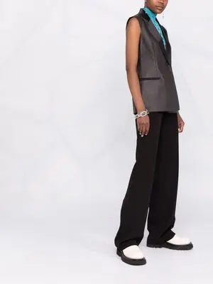 FERRAGAMO Tailored Leather Blazer