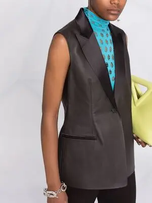 FERRAGAMO Tailored Leather Blazer