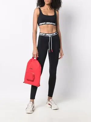 Off-White Logo-tape Performance Leggings