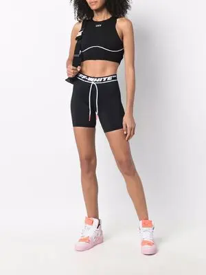 Off-White Logo Waistband Running Shorts