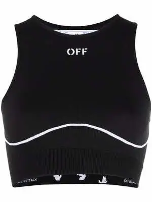 Off-White Off-stamp Sports Bra - Black