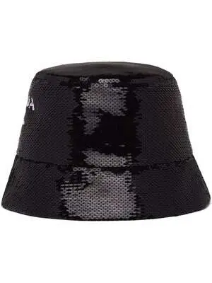 Prada Sequin Embellished Bucket Hat