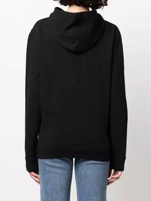 Saint Laurent Logo-print Hoodie - Black