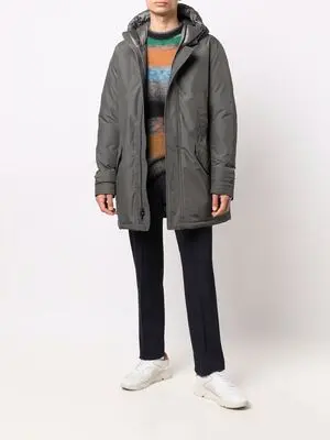 Woolrich Polar High Collar Parka - Grey