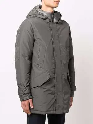 Woolrich Polar High Collar Parka - Grey
