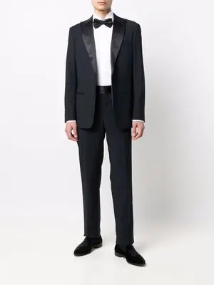 Giorgio Armani Single-breasted Tailored Dinner Suit - Blue