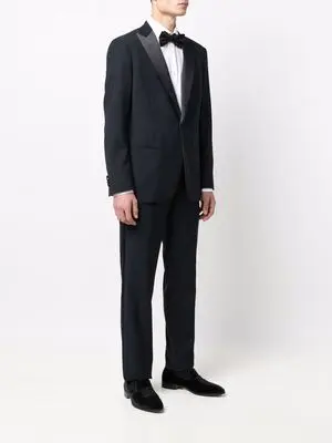 Giorgio Armani Single-breasted Tailored Dinner Suit - Blue