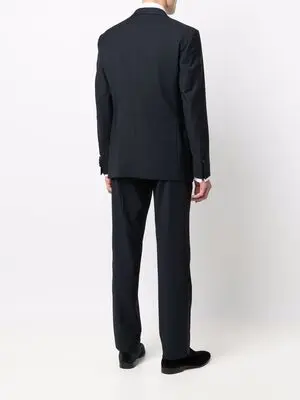 Giorgio Armani Single-breasted Tailored Dinner Suit - Blue