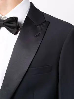 Giorgio Armani Single-breasted Tailored Dinner Suit - Blue