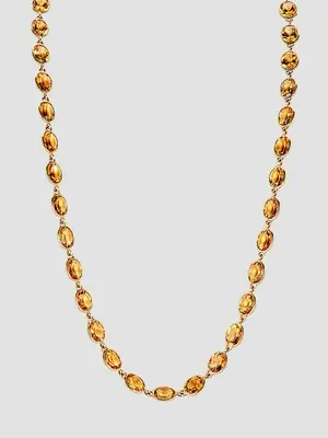 Piranesi Pietra 18k Yellow Gold & Necklace - Citrine