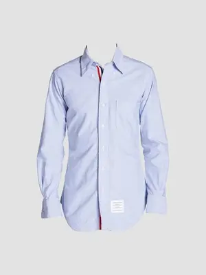 Thom Browne Classic Button-down Long-sleeve Dress Shirt Light Blue
