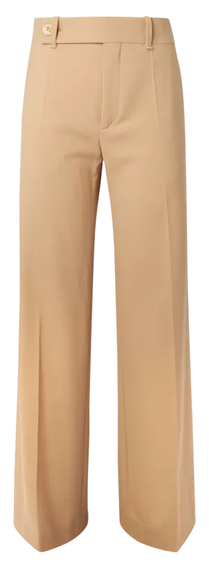 Chloé Wool-blend Wide-leg Pants - Beige