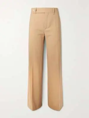 Chloé Wool-blend Wide-leg Pants - Beige