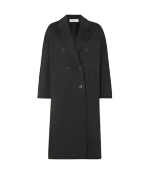 Max Mara Madame Double-breasted Coat - Black