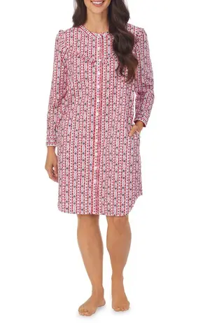 LANZ OF SALZBURG Nightgown Red Print