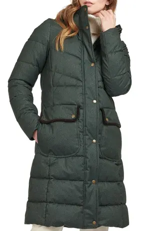 Barbour Cranleigh Quilted Jacket With Faux Fur Lined Hood