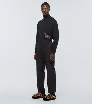 Fendi Ff Shearling Slippers