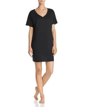 Hanro Laura Oversized Sleep Tee - Black
