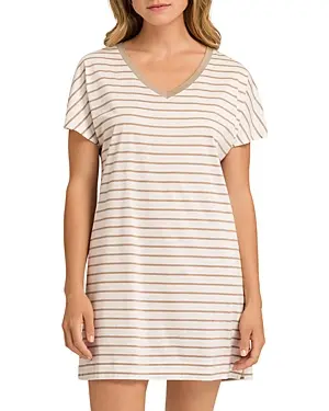 Hanro Laura Oversized Sleep Tee Delicate Rose