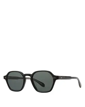 Garrett Leight Garrett Leight Temescal Square Sunglasses, 48mm Bk/sfpbs