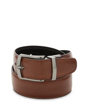 Bloomingdale'S Matte Metal Reversible Buckle Belt - Dirty Luggage