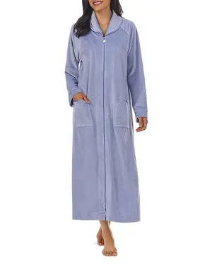 Eileen West Long Zip Robe Blueberry