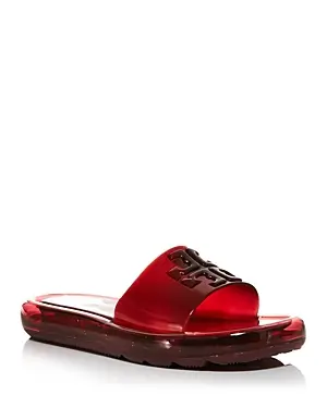 Tory Burch Bubble Jelly Slide Sandals Red Editorialist