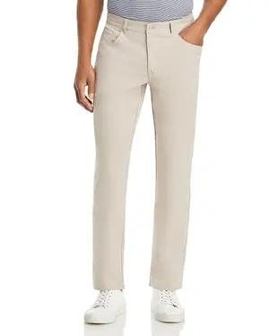 Peter Millar Crown Sport Performance Five-pocket Pants - Khaki