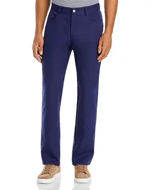 Peter Millar Crown Sport Performance Five-pocket Pants - Navy