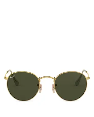 Ray-ban Icons Round Sunglasses - Gold/green Solid