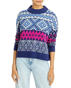 Aqua Fair Isle Sweater 100% Exclusive