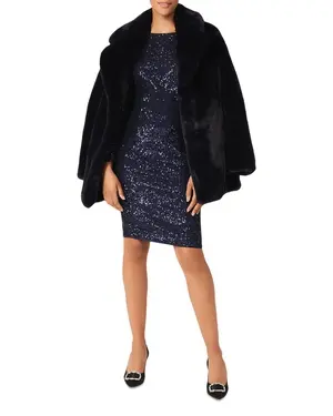 HOBBS LONDON Briony Faux Fur Coat