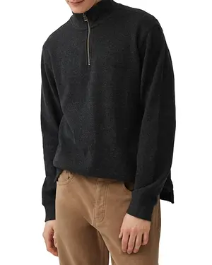 Rodd & Gunn Alton Ave Quarter Zip Sweater - Asphalt