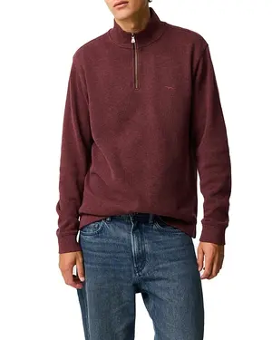 Rodd & Gunn Alton Ave Quarter Zip Sweater - Rust