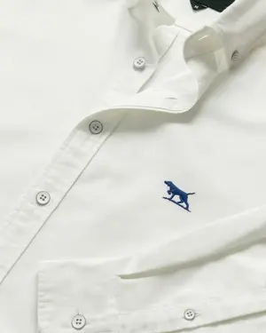 Rodd & Gunn Gunn Oxford Sports Fit Shirt - Blanc