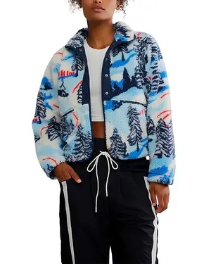 Free People Rocky Ridge Fleece Jacket - Alpine Combo
