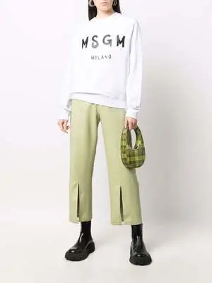 MSGM Logo-print Sweatshirt - White