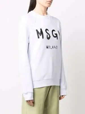MSGM Logo-print Sweatshirt - White