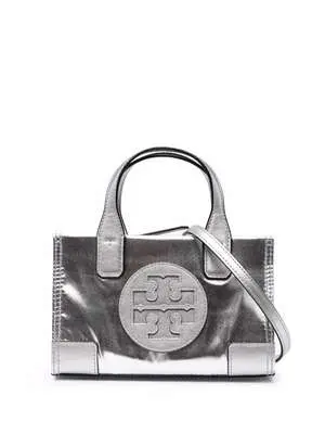 Tory Burch Ella Metallic Micro Tote Bag