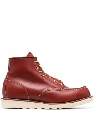 Red Wing Lace-up Leather Boots - Brown