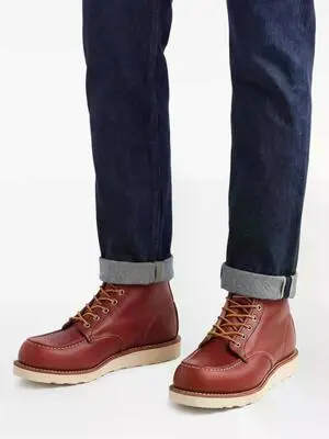 Red Wing Lace-up Leather Boots - Brown