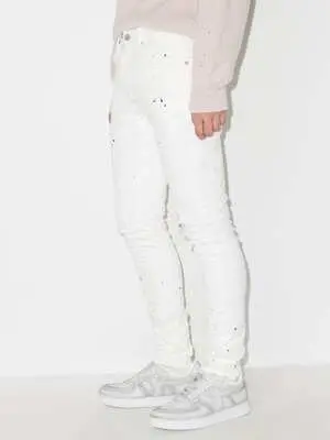 PURPLE BRAND Paint Splatter Skinny Jeans
