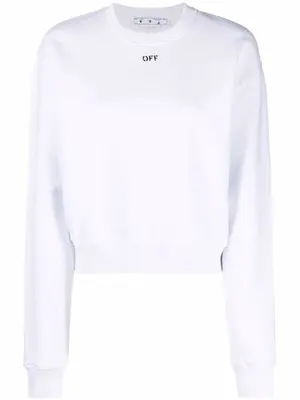 Off-White Off-stamp Cropped Sweatshirt
