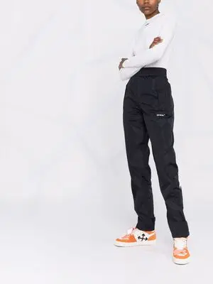 Off-White High-waisted Diag Track Pants