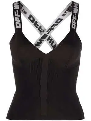 Off-white Strappy Tops