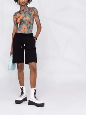Off-White Diag-stripe Print Track Shorts