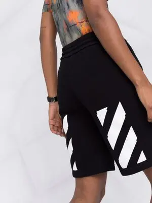 Off-White Diag-stripe Print Track Shorts
