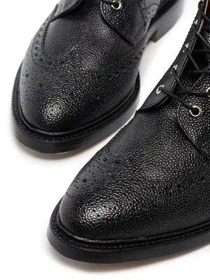 Thom Browne Wingtip Brogue Boots - Black