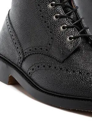 Thom Browne Wingtip Brogue Boots - Black