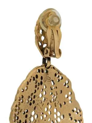 AURÉLIE BIDERMANN Vintage Lace Clip-on Earrings - Gold